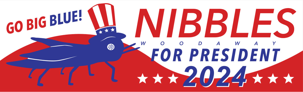 Nibbles Woodaway For President | 2020 RI Bumper Sticker – The Matchbox